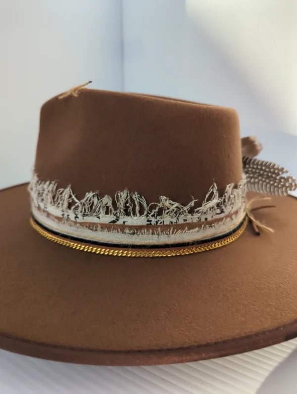 Clara Custom Boho Hat for Women in Mocha | Vanelegance