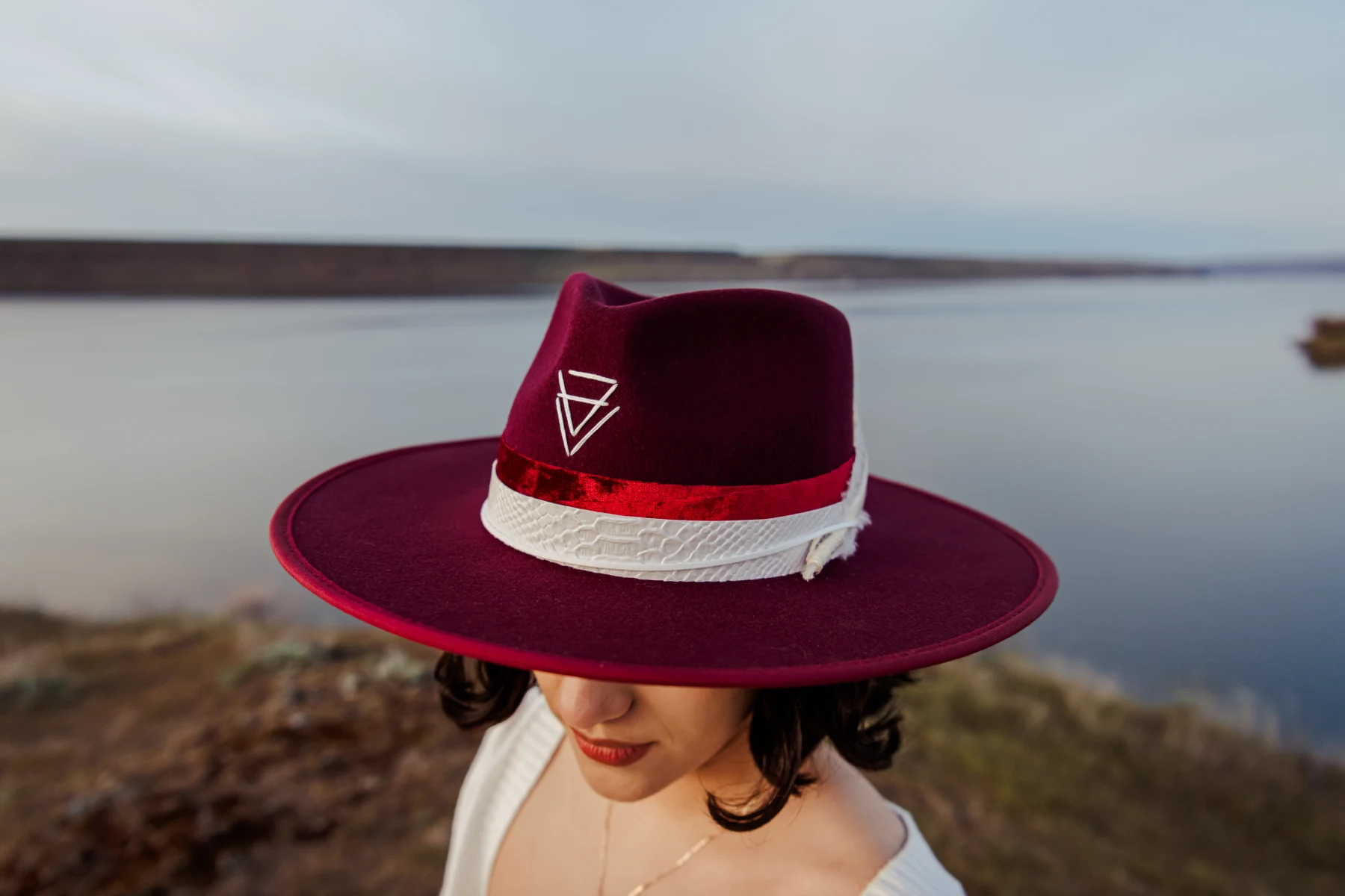 Cerise Custom Boho Hat for Women in Burgundy | Vanelegance